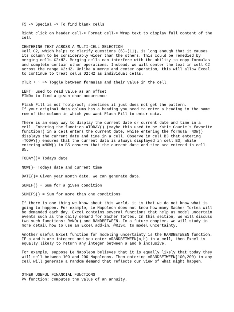 Spreadsheet Modelling | PDF | Applied Mathematics