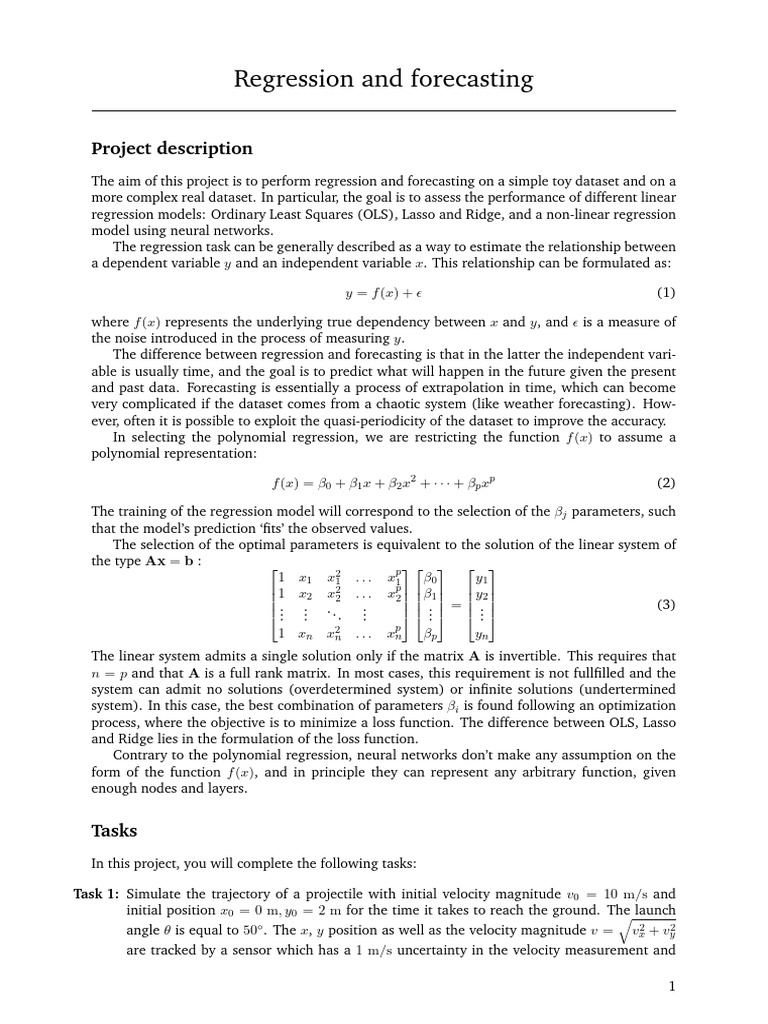Forecasting Assignment2023 | PDF | Regression Analysis | Forecasting