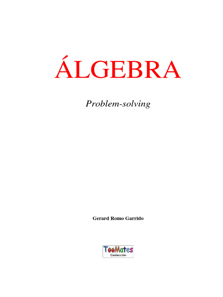 Problemas Algebra | Descargar gratis PDF | Ecuaciones | Geometría