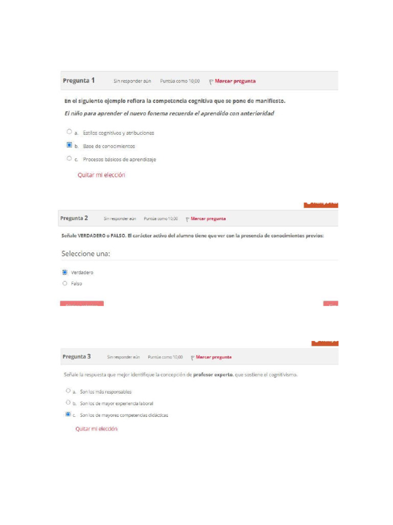 Cuestionario 2. Psicología | PDF