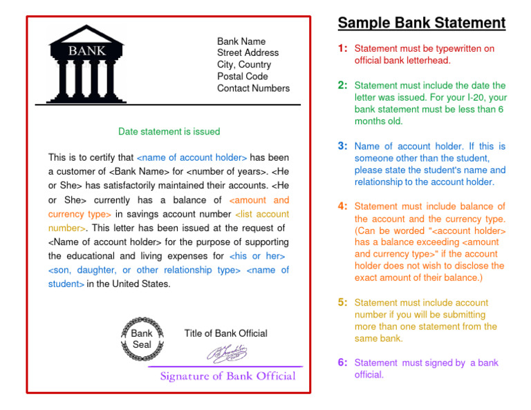 Bank Statement Template | PDF | Banks | Banking