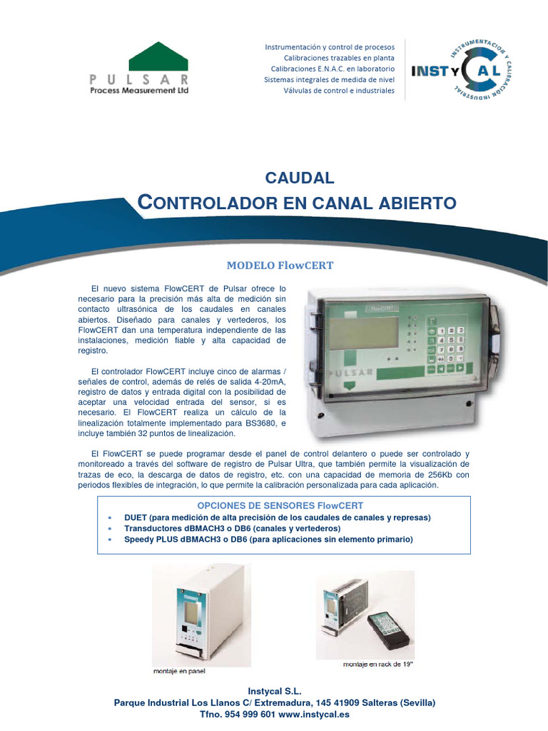 Pulsar - Flowcert Ficha Macromedidor | PDF | Sensor | Electrónica
