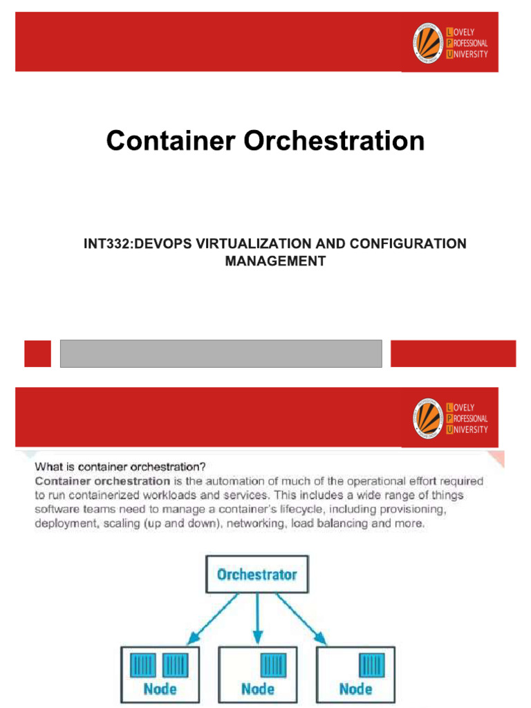 container orchestration | PDF