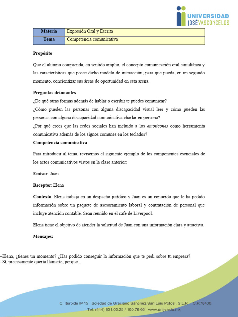 EOE Clase Virtual 2 | PDF | Comunicación