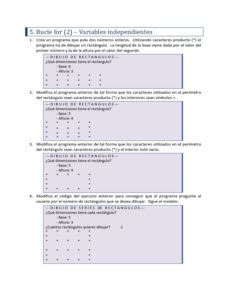 Dibujo de Rectángulos en Python | PDF | Juegos y actividades | Informática
