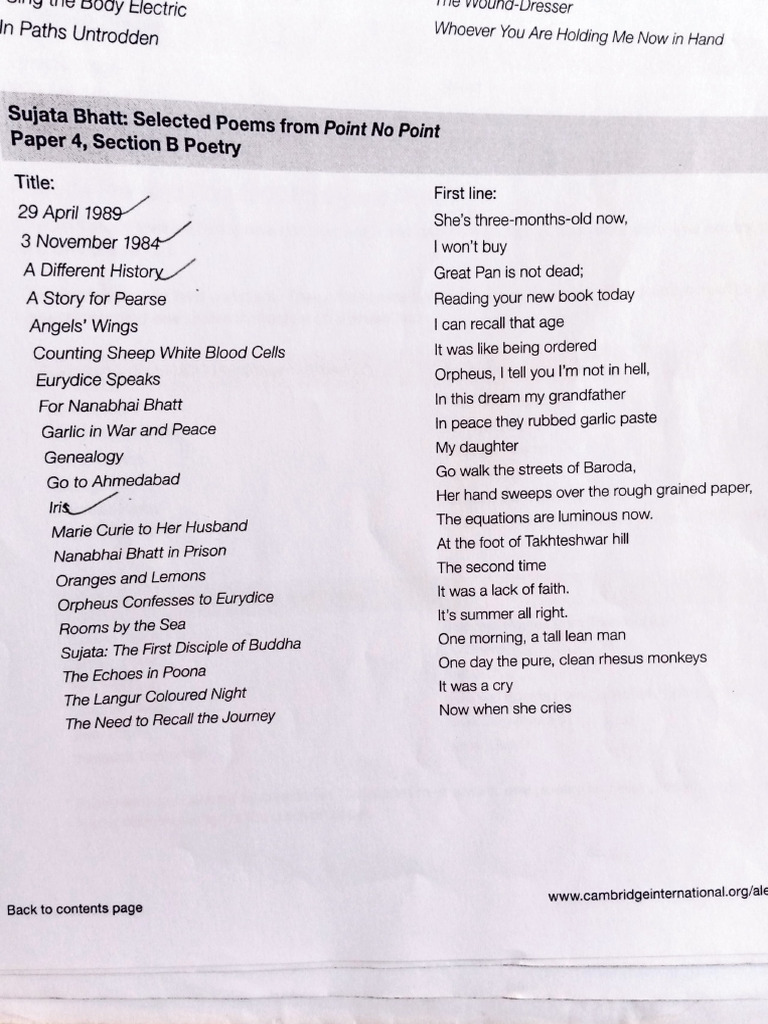 Paper 4 Set Poems | PDF