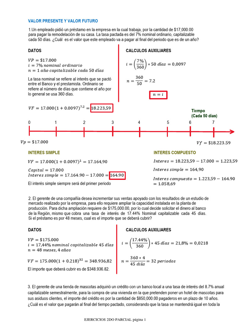 Valor Presente y Valor Futuro | PDF | Interés | Negocios económicos