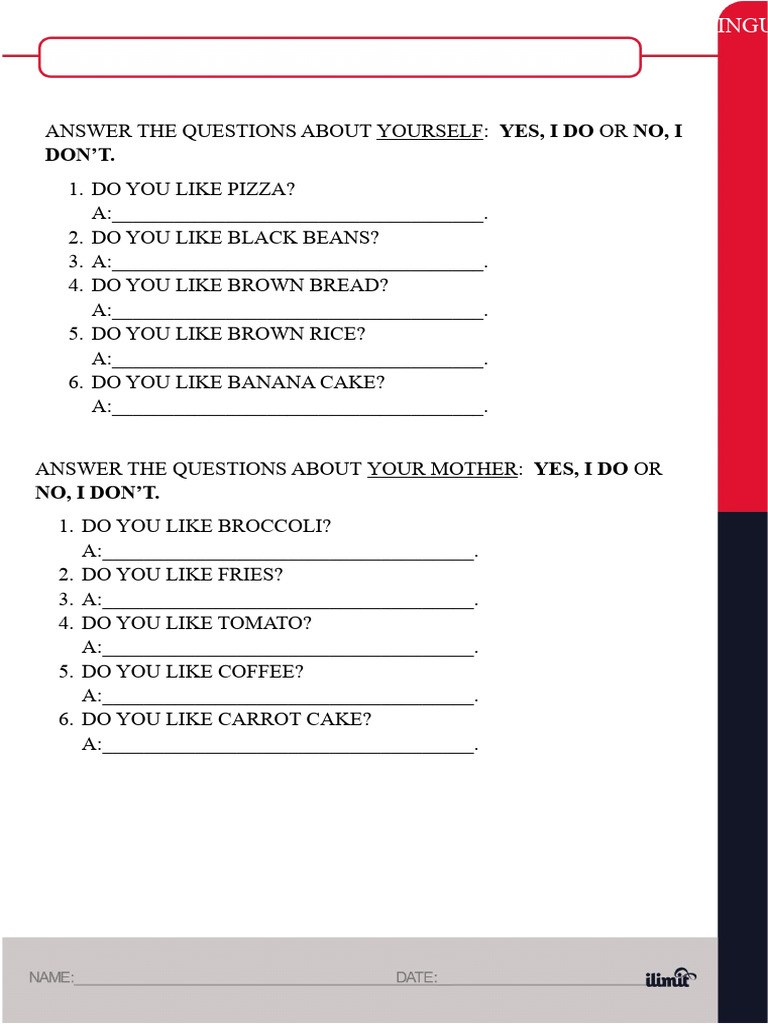 Do You Like Questions | PDF