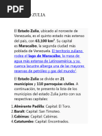 Sitios Históricos y Cultura del Zulia | PDF