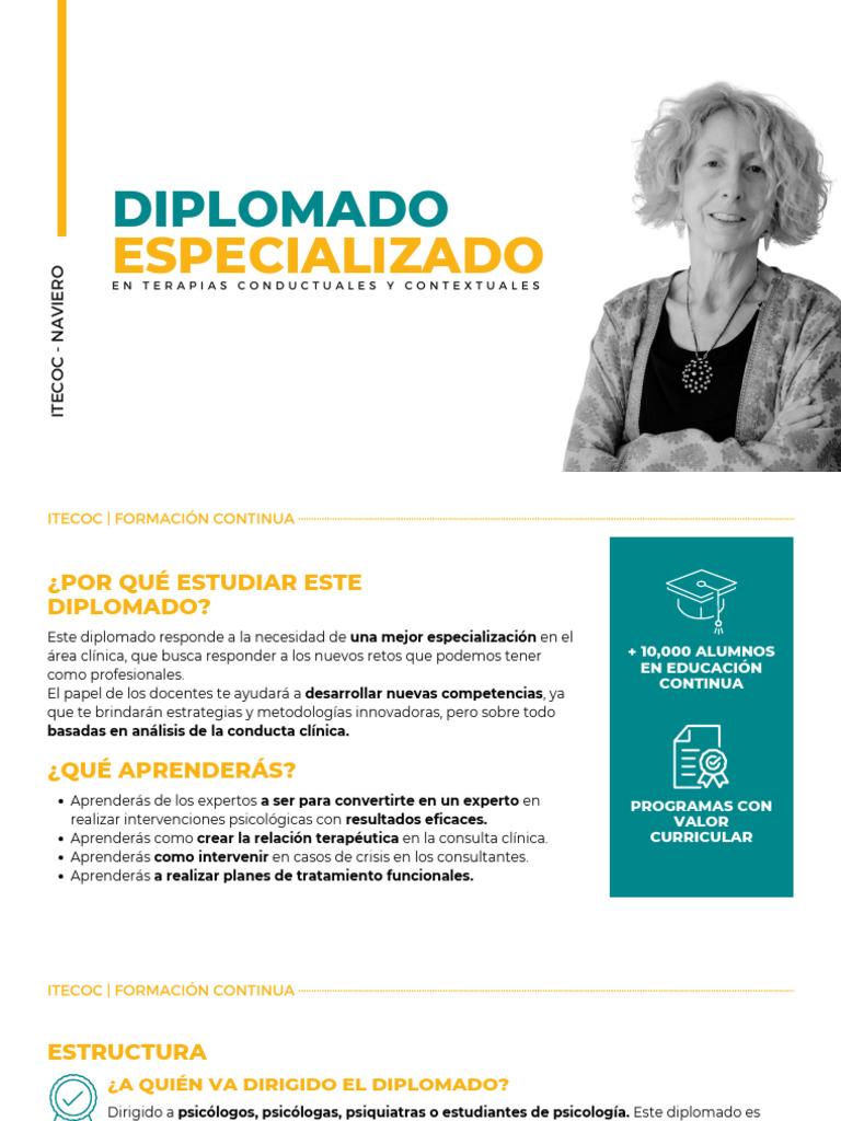 Beca-40-Diplomado-TCyC-2024-PREVENTA-compressed | PDF | Psicoterapia ...