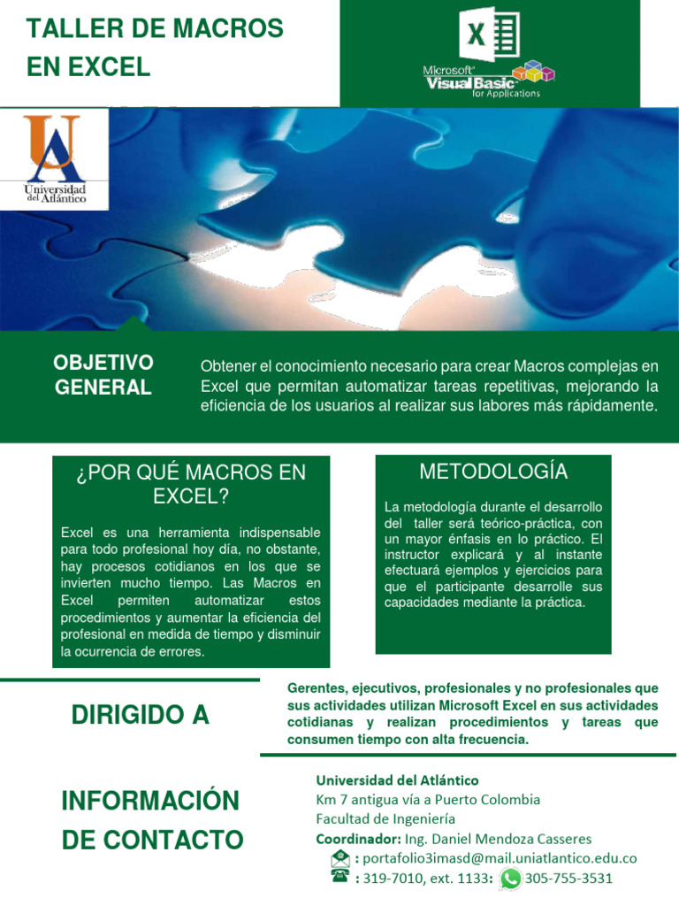 Flyer - Macros Con Excel | PDF | Macro (informática) | Microsoft Excel