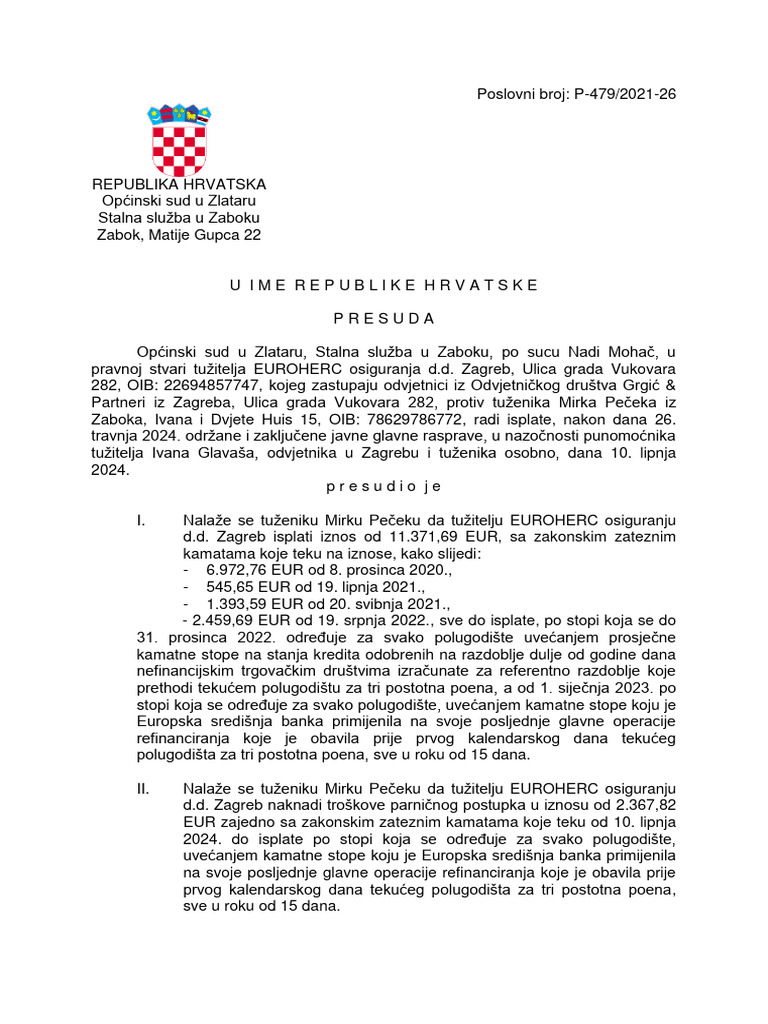 Presuda | PDF