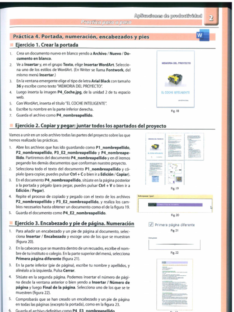 Práctica 4. Procesador de Texto | PDF