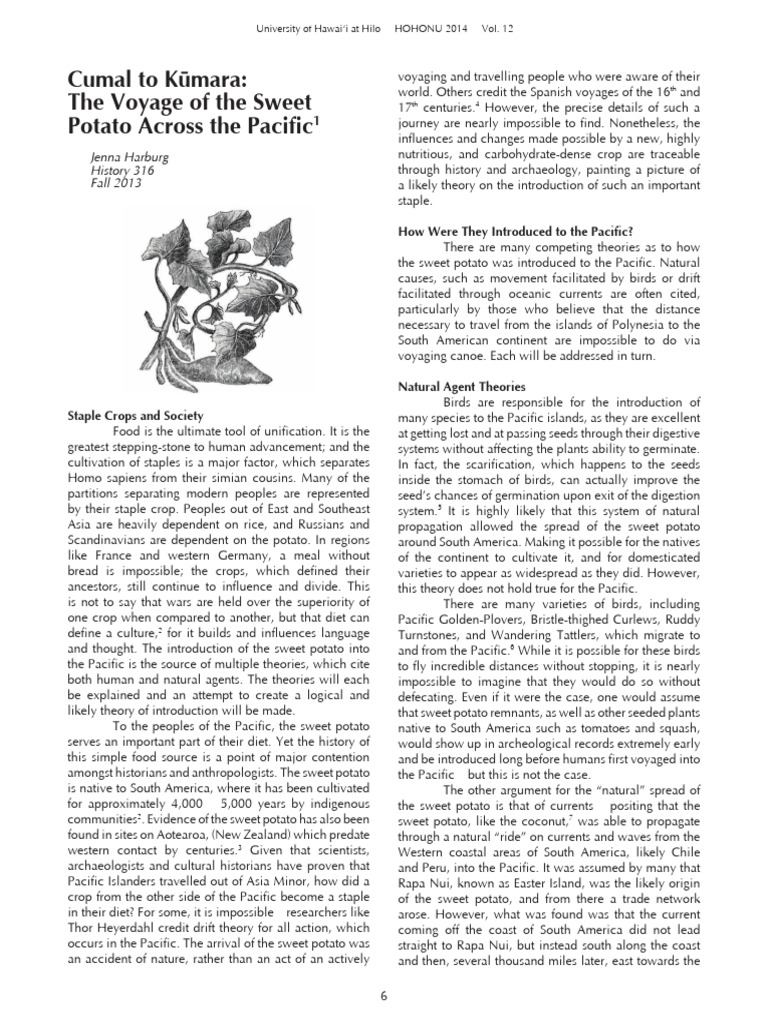 Cumal To Kümara: The Voyage of The Sweet Potato Across The Pacific ...