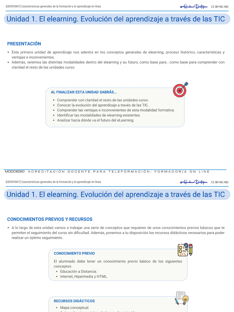 UD1 CaracteristicasGralesFormacionyAprendizajeLinea | PDF