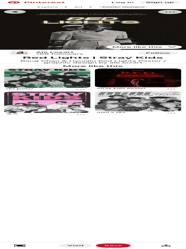 Stray Kids Red Lights Poster Design | PDF | Art