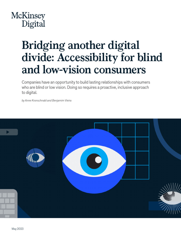 McKinsey 2023 Bridging Another Digital Divide Accessibility For Blind and Low Vision Consumers ...