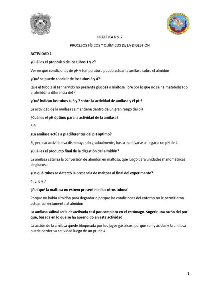 Méndez Santos - Práctica 7 Procesos Fisico-Quimicos de A Digestión | Descargar gratis PDF ...
