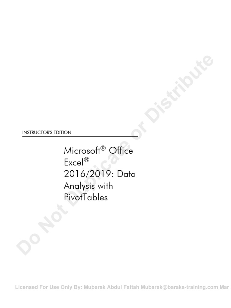 Outline | PDF | Microsoft Excel | Microsoft Windows
