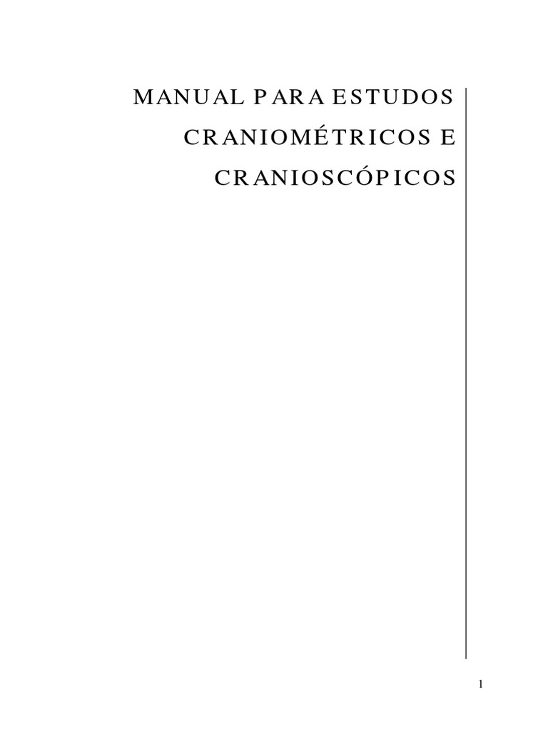 Manual Craniometria | PDF | Anatomia