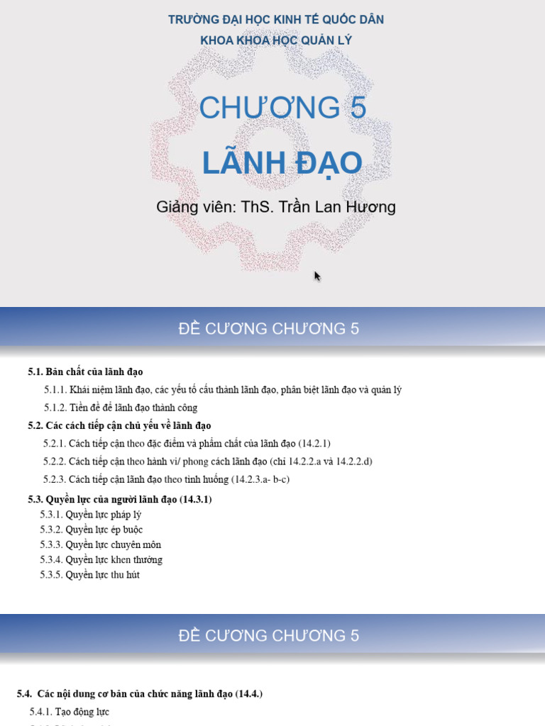 TLH. QLH Chương 5 | PDF