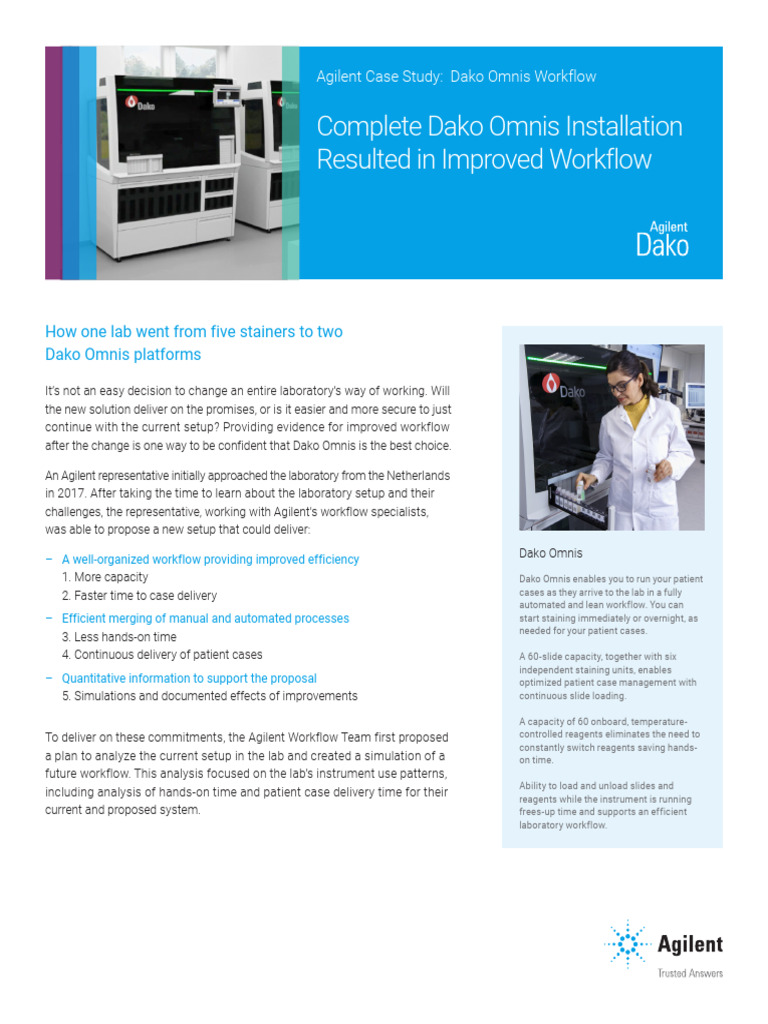 d65292 Case Study Netherlands Dako Omnis en | PDF | Simulation | Workflow