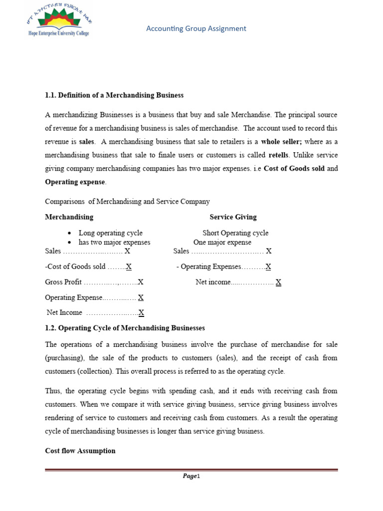 Accounting Group Assignment | PDF | Debits And Credits | Expense