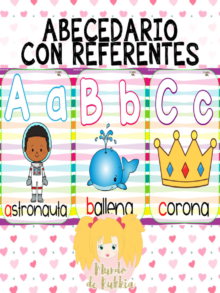 Bonitas Láminas Del Abecedario Con Referentes Recopilado Por Mundo de ...