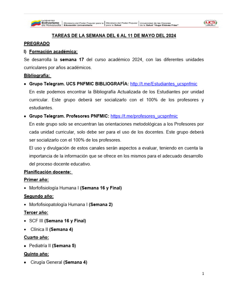 Tareas Sem 6 Al 11 Mayo Arregladas - 034158 | PDF | Terapia física | Maestros