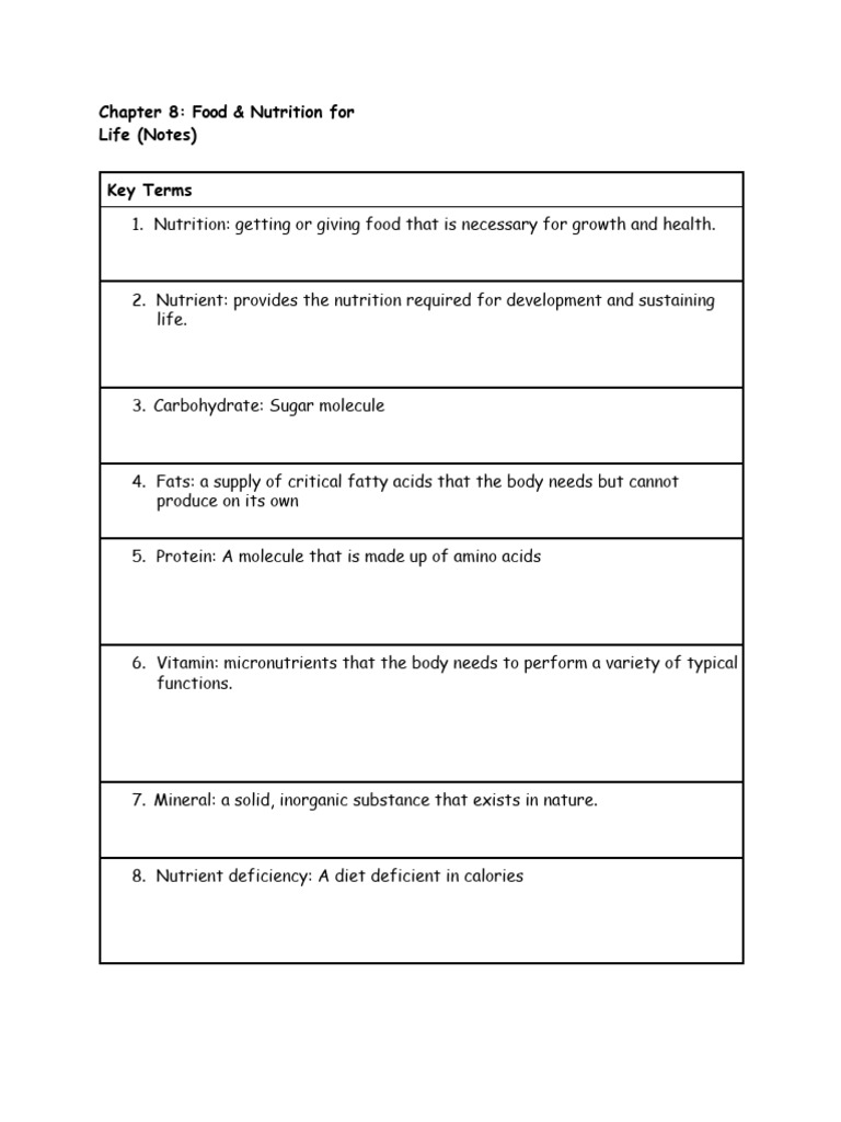 Chapter 8 Key Terms and Questions Worksheet Study Notes | PDF ...
