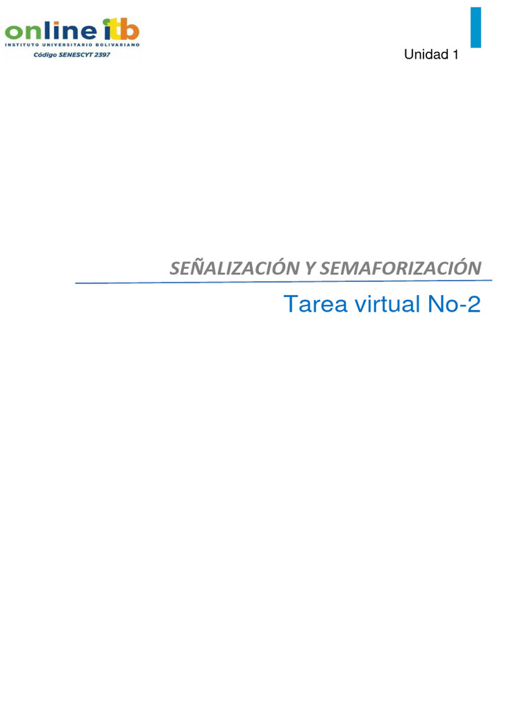 Tarea N°2 - Señalizacion | Descargar gratis PDF | Tráfico