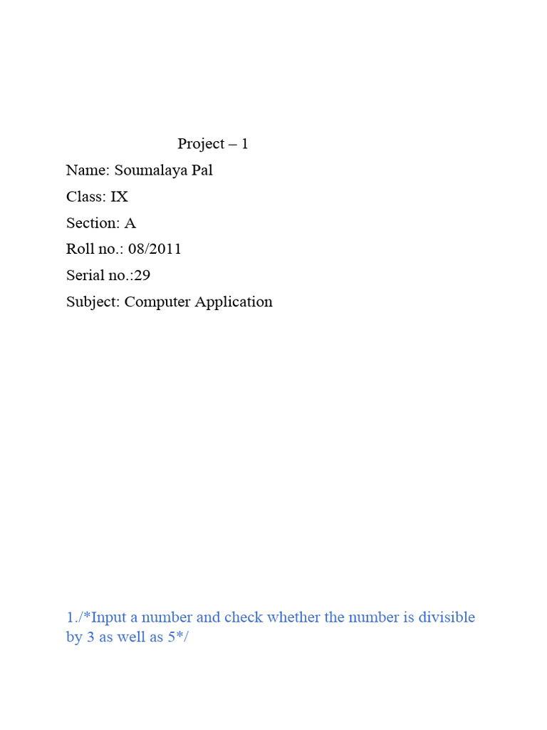 Project | Download Free PDF | Variable (Computer Science) | Mathematical Logic