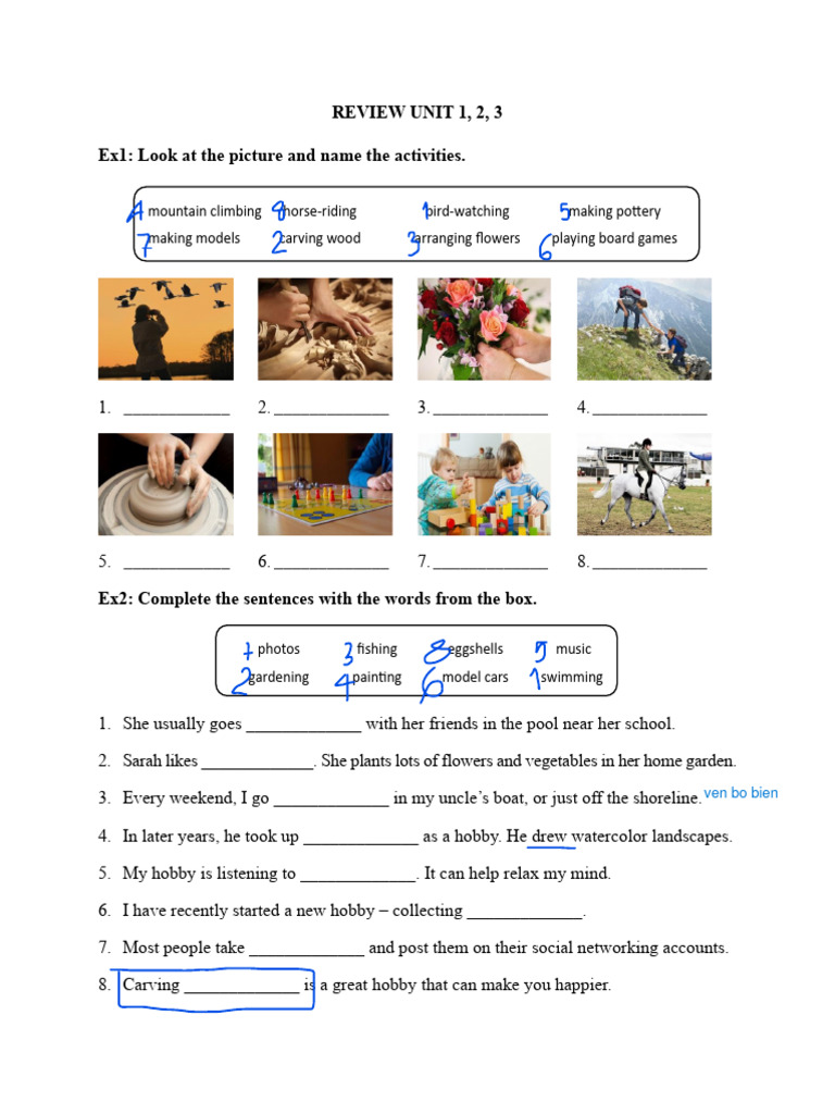 REVIEW UNIT 123 | PDF | Diet (Nutrition) | Diet & Nutrition