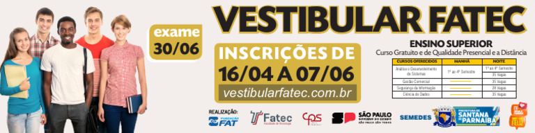 FAIXA 4X1 VESTIBULAR fatec 2024 | PDF FAIXA 4X1 VESTIBULAR fatec 2024 | PDF