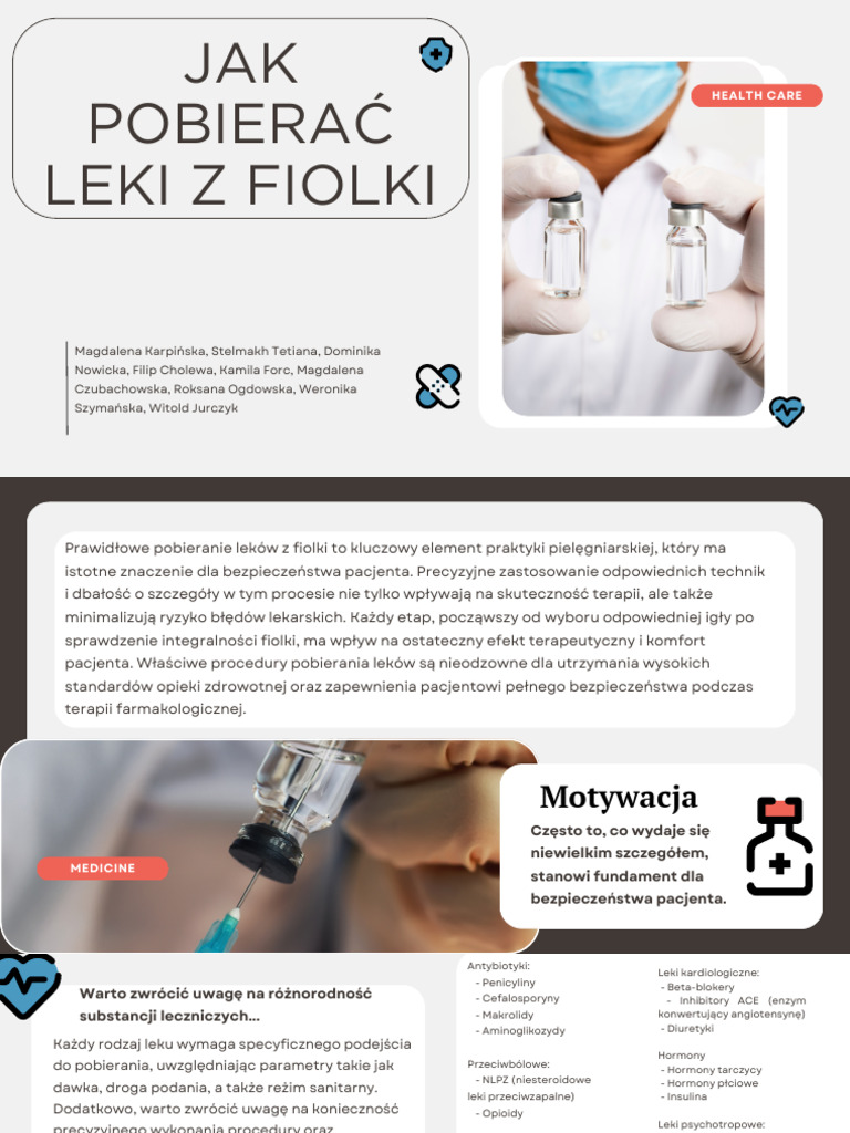Temat 8 Jak Pobierać Leki Z Fiolki | PDF