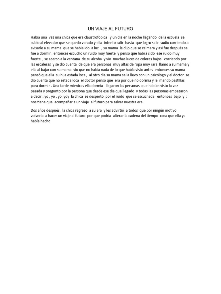 Un Viaje Al Futuro PDF