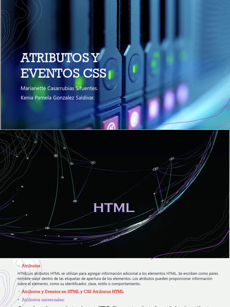 Atributos y Eventos Css | PDF | HTML | Software