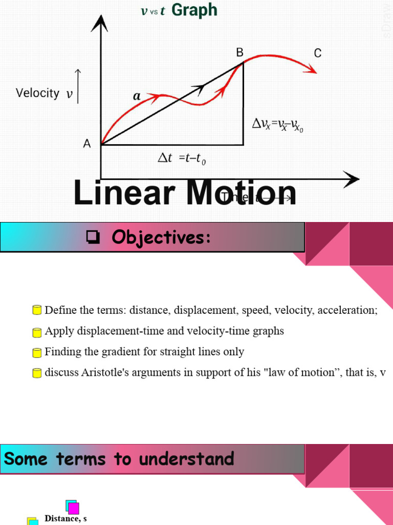 4th Form Linear Motion | PDF | Velocity | Speed