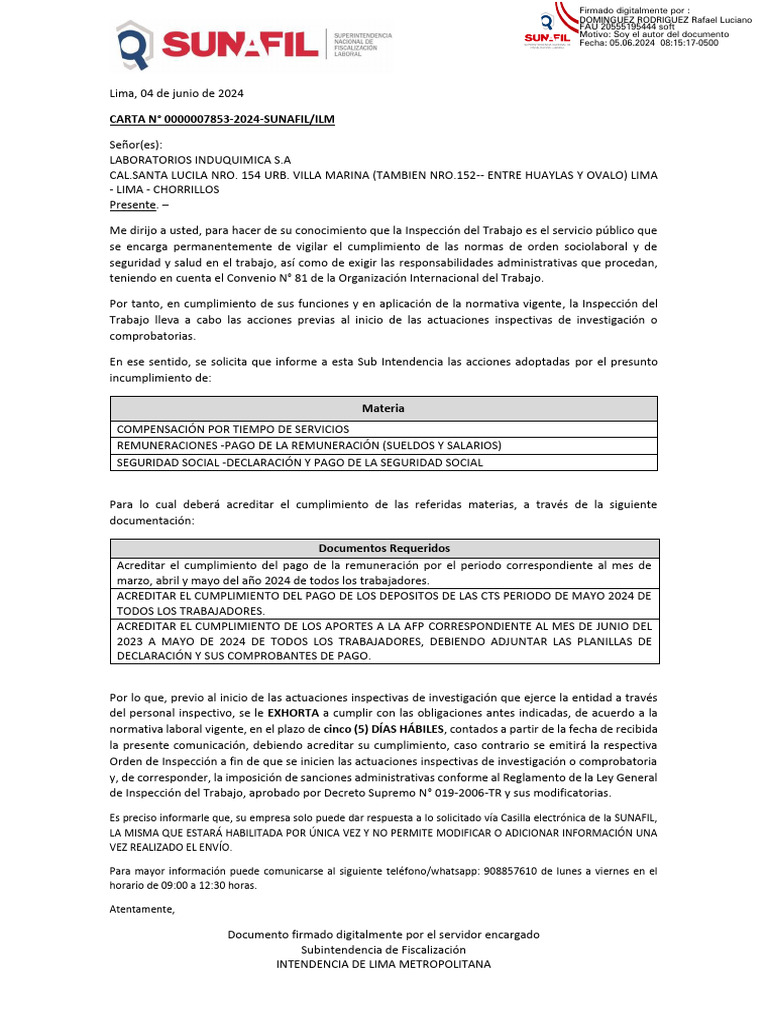 Carta-2024.06.05 08.17 CAR 0000007853-2024-462 | Descargar gratis PDF ...