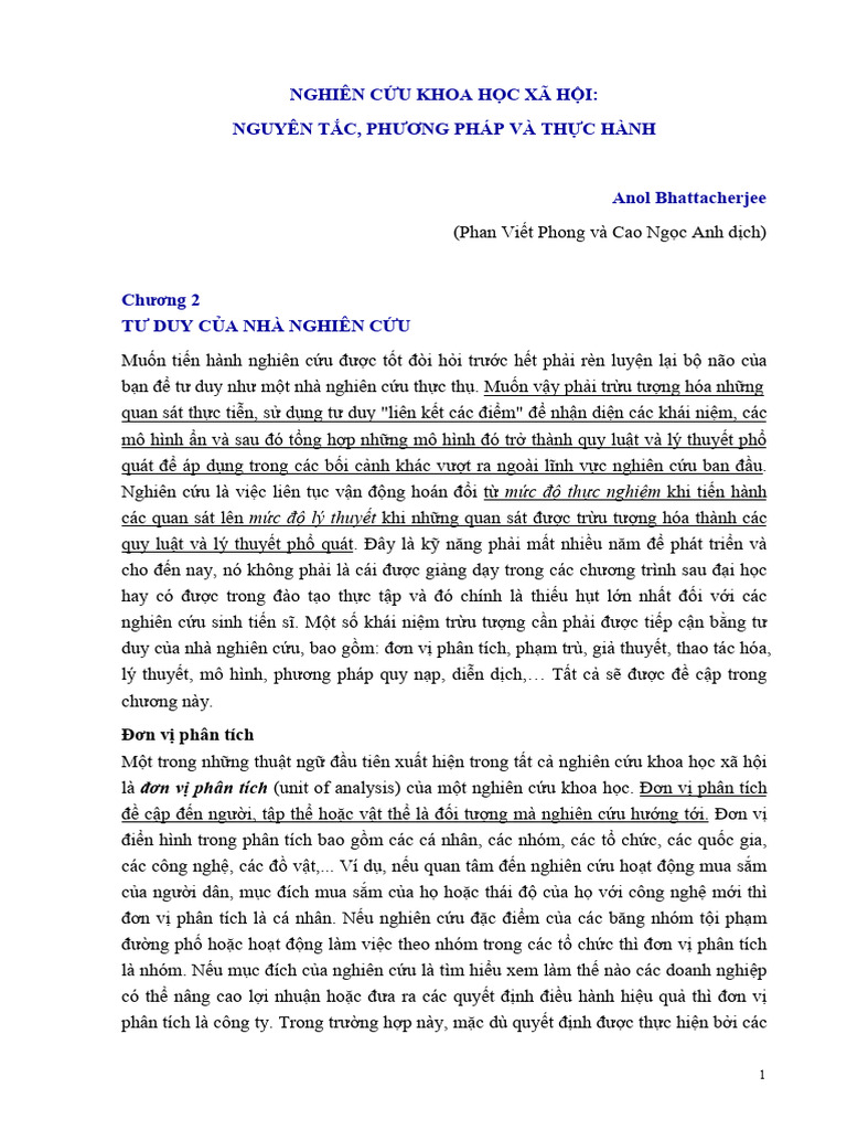 NGHIENCUUKHOAHOCXAHOI Ch2 | PDF
