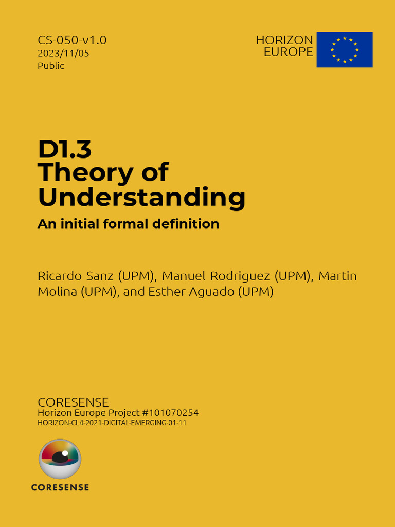 CORESENSE_D1.3 | PDF | Theory | Hypothesis
