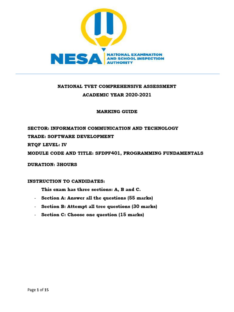 MG_SOFTWARE DEVELOPMENT_L4_PROGRAMMING FUNDEMENTALS | Download Free PDF | Method (Computer ...