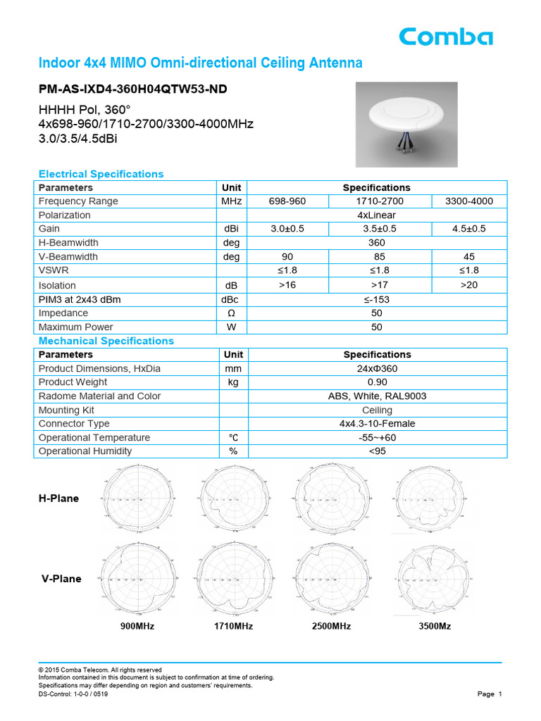Omni 4X4 Comba | PDF | Telecommunications Engineering | Telecommunications