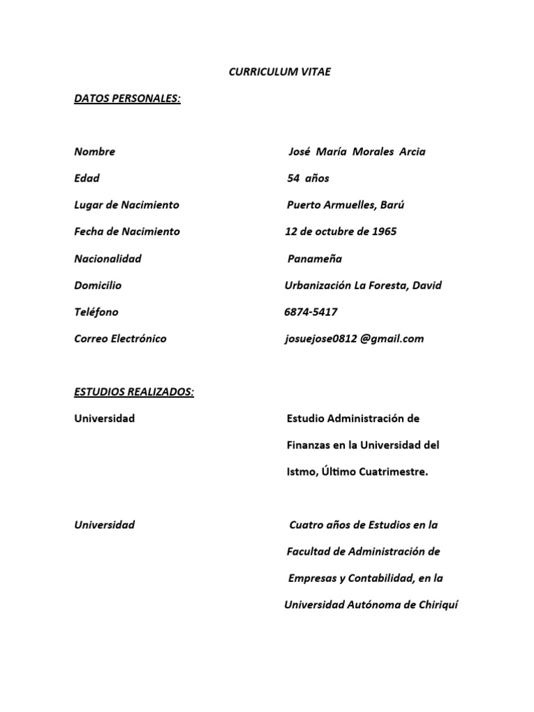 Curriculum Vitae 2019 | PDF | Bancos | Lavado de dinero
