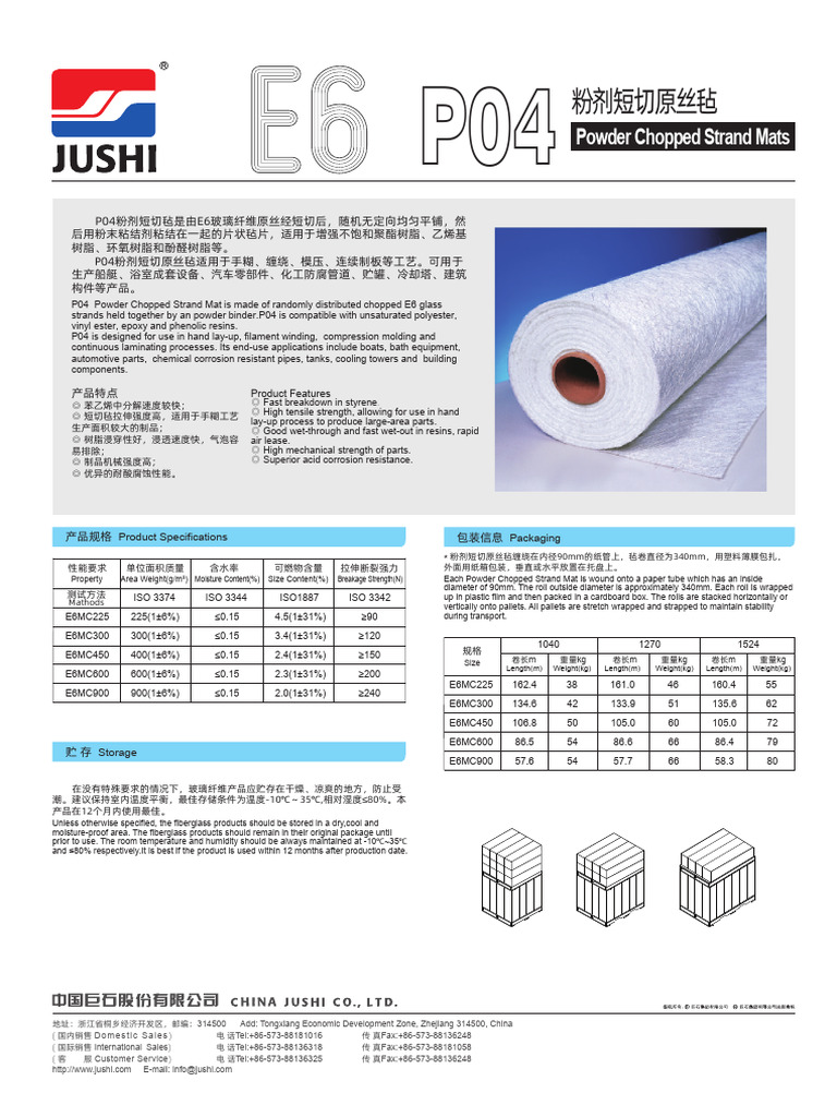 Fibra H ( Jushi ) | Download Free PDF | Fiberglass | Materials