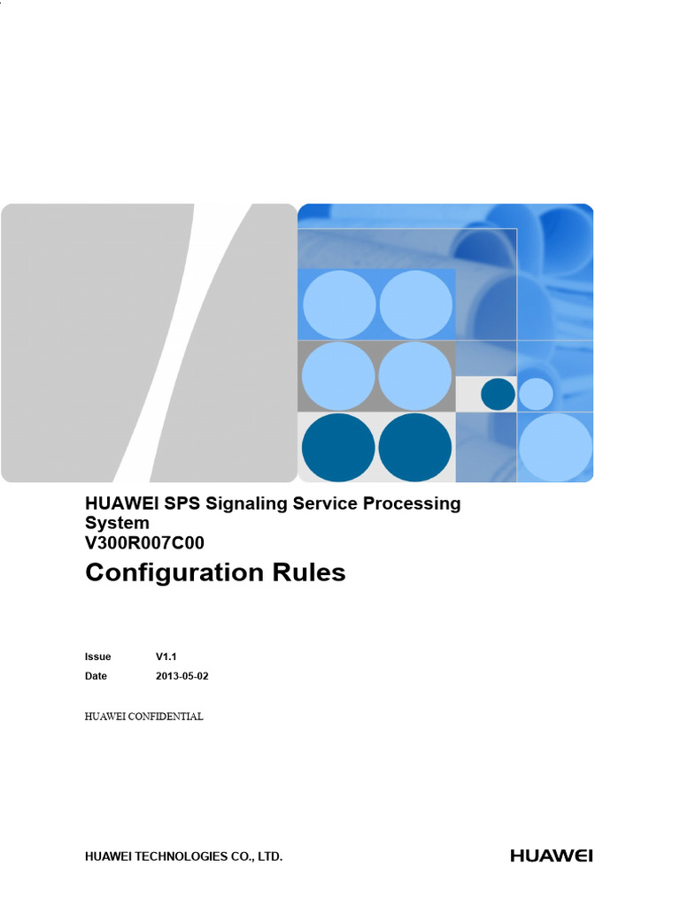 Huawei SPS Configuratin Rules V1.1 | PDF | Computer Network | Network Interface Controller