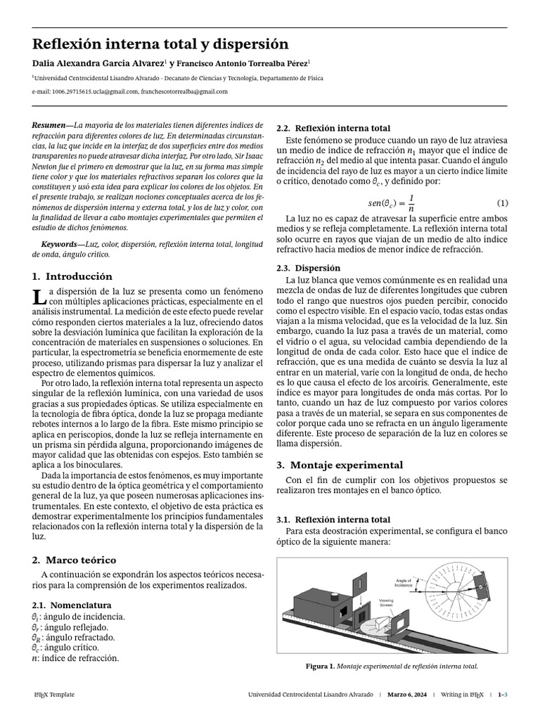 Luz_y_color__Reflexión_interna_total | Descargar gratis PDF | Ligero ...