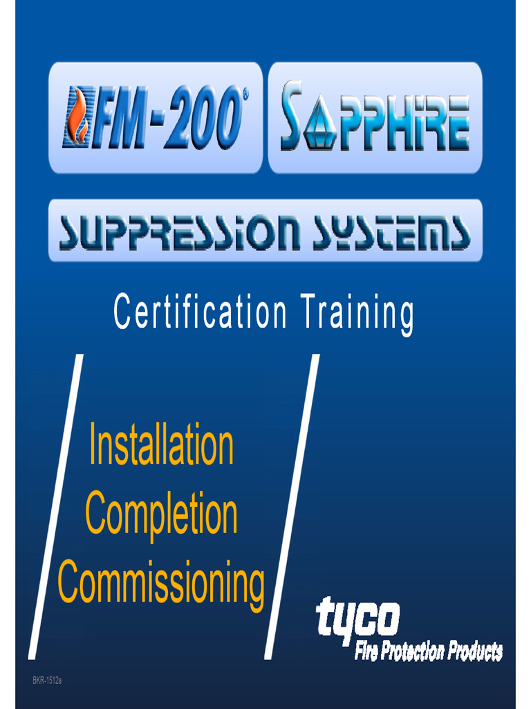 Installation, Testing& Commissioning of FM - 200 System | PDF | Pipe ...