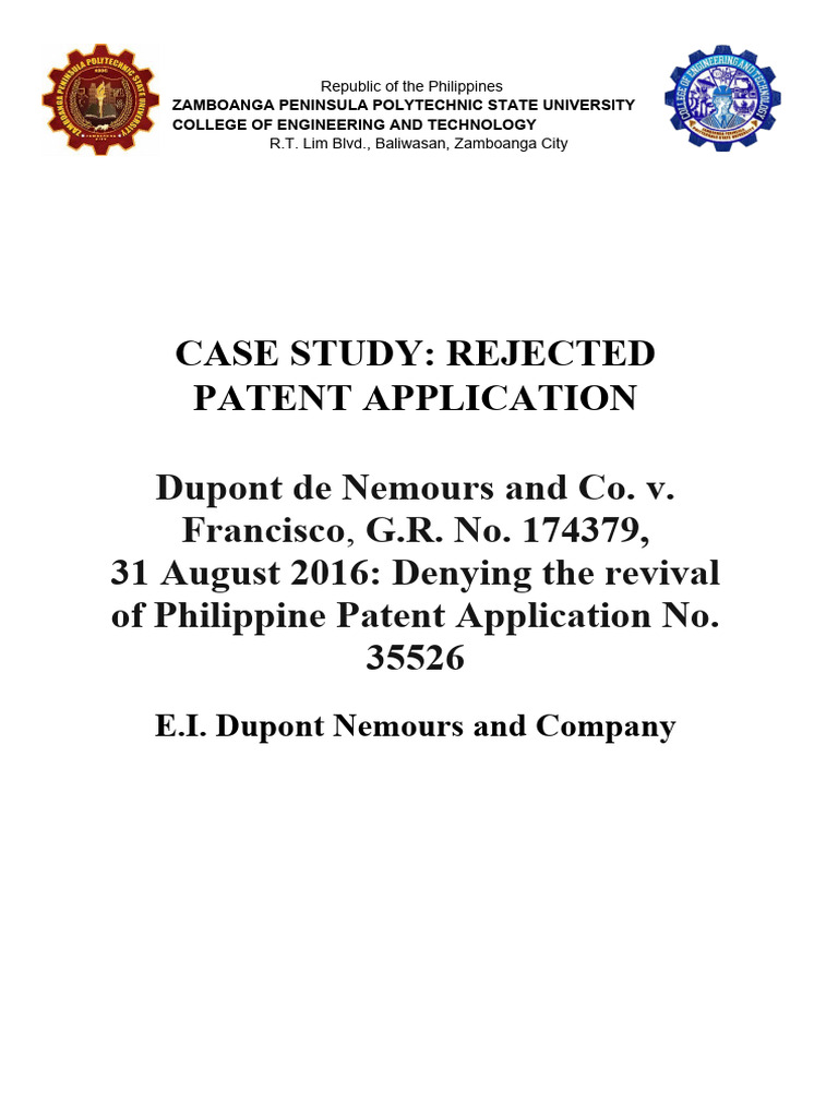 G7-Case-Study-Rejected-Patent-Application | PDF | Patent | Priority Right