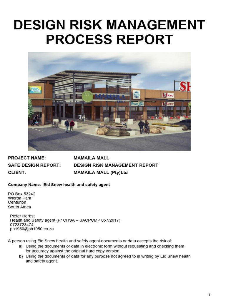 1 1 1 1 1 1 1 1 1 Design Risk Report Mamaila Final 24 Jan 22 | PDF ...